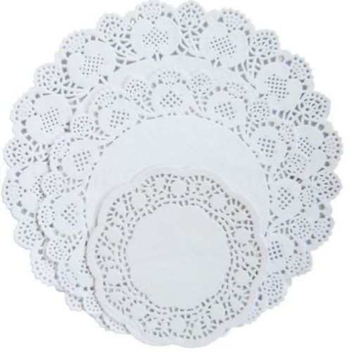 250x 7.5" Round Paper Lace Doyleys Doilies Catering Party Wedding ...