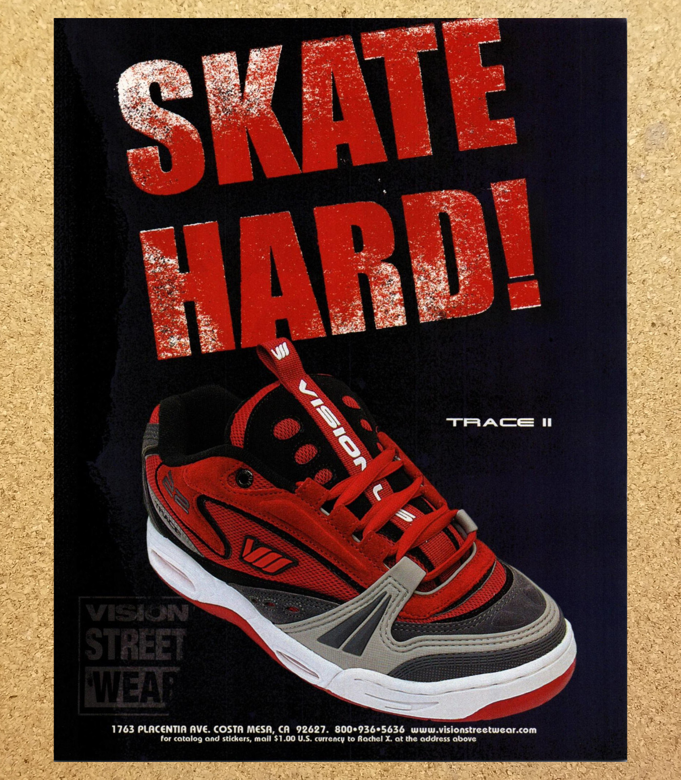 Vision Trace II Tas Pappas Skateboard -2 Page Vintage Print Ad Ephemera ...