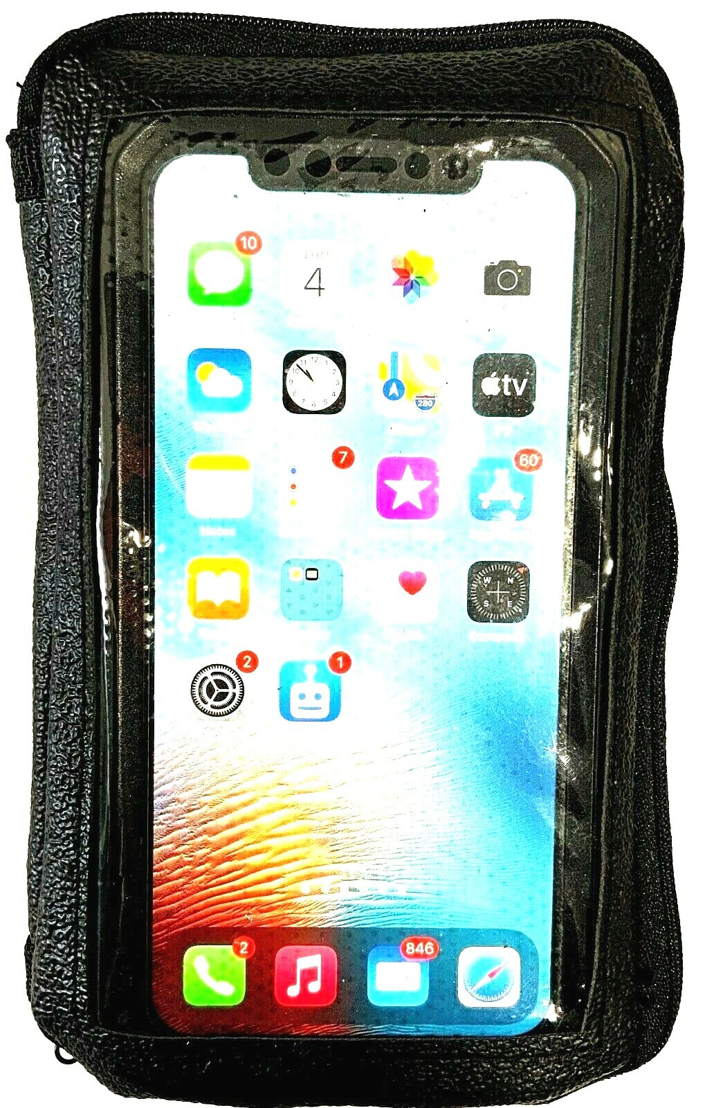 Phone Case Black Magnetic Motorcycle Gas Tank Mount GPS Bike Clear Cell ...