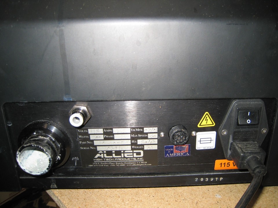 Allied Metprep Variable Speed Polisher Grinder Tabletop 115V | eBay