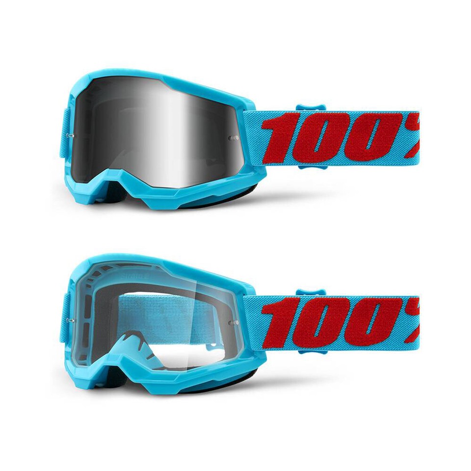 100% STRATA 2.0 Goggles Off-Road Motocross Goggles MTB Quad 100 Percent ...