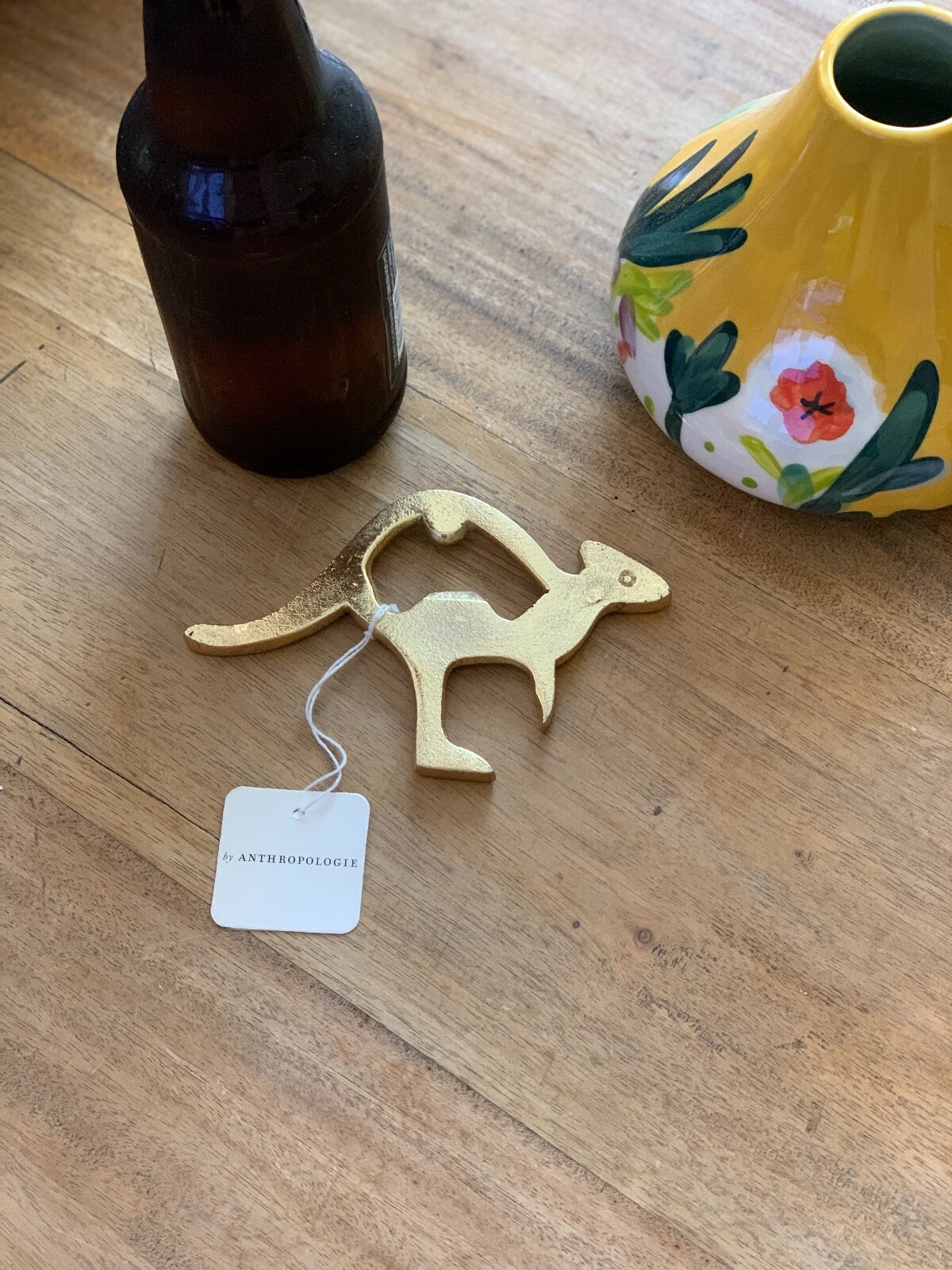 New Anthropologie Kangaroo Gold Aluminum Bottle Opener NWT | eBay