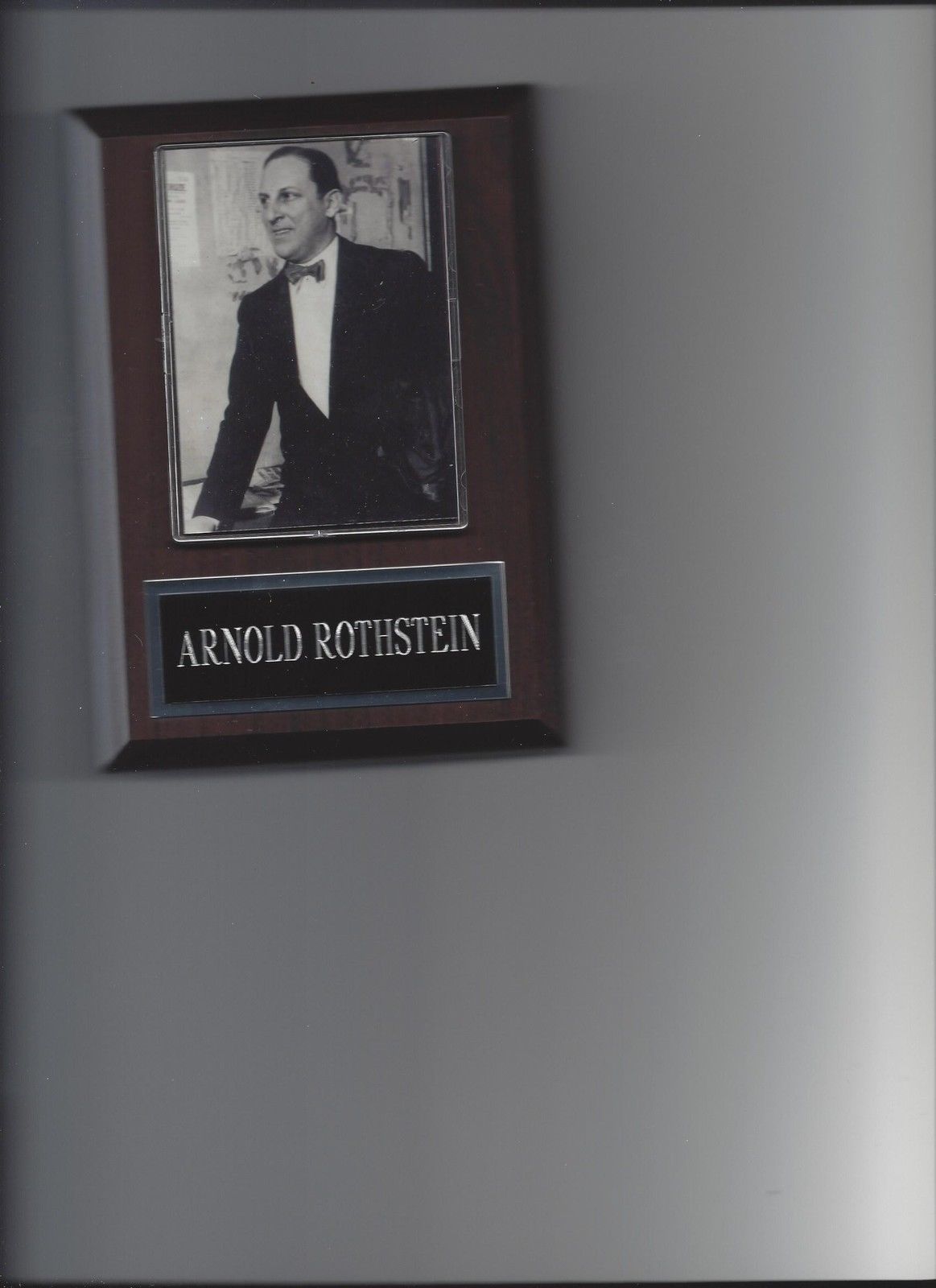 ARNOLD ROTHSTEIN PLAQUE MAFIA ORGANIZED CRIME MOBSTER MOB | eBay