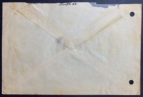 30 Aug 1939 last air mail cover Germany to Palestine Mandate eve WWII ...