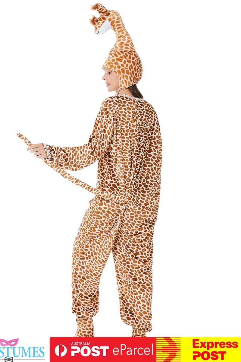 Brown Giraffe Zoo Animal Unisex Adult Book Week Animal Jumpsuit Costume ...