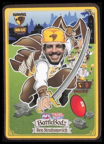 AFL 2020 Teamcoach Battle Bodz Hawthorn Ben Stratton BB-10 Football CB ...
