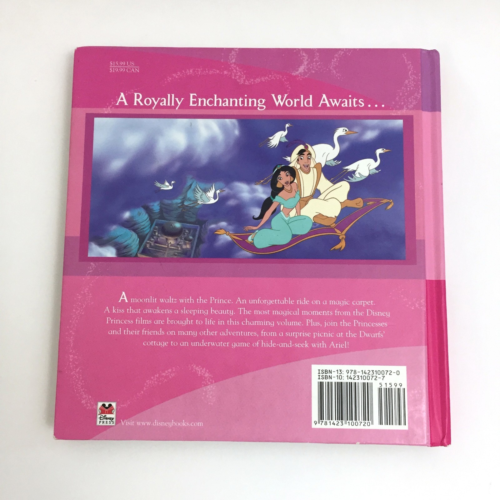 Disney Princess Collection Book Treasury of Tale Story Book Hard Cover ...