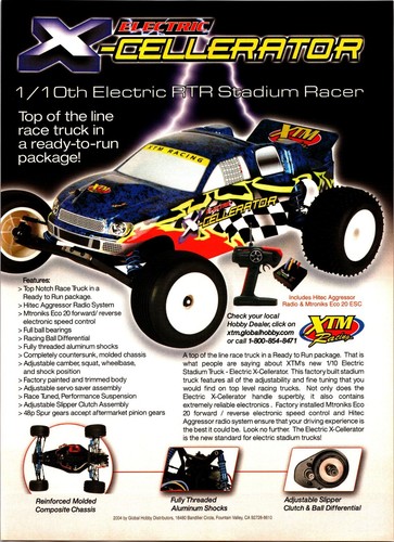 XTM RC Electric X-Cellerator RT Print Ad Wall Art Decor | eBay
