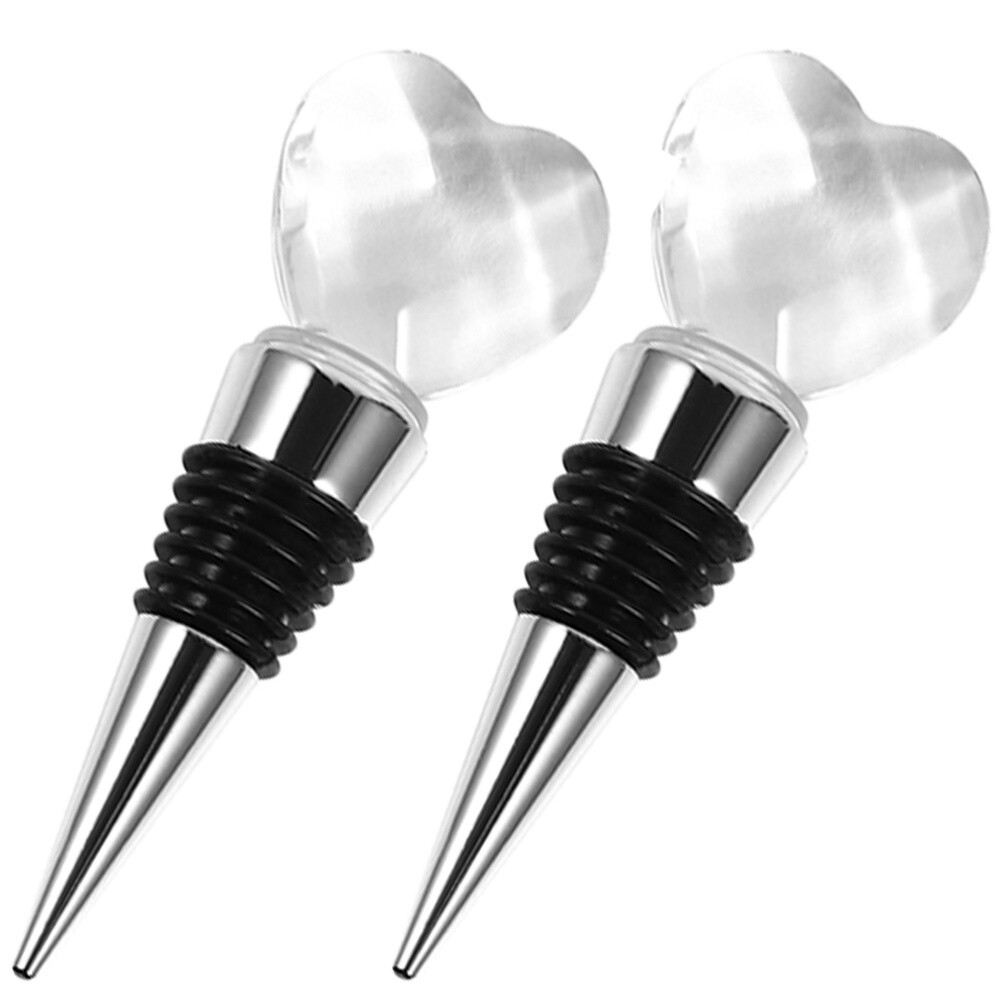 2 Pcs Heart Shaped Wine Stopper Sealing Plugs for Bottles Stoppers | eBay