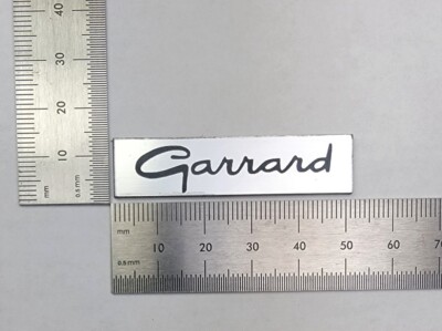 Garrard Badge Logo Emblem Nameplate for Turntable Base Plinth Hand-Made ...
