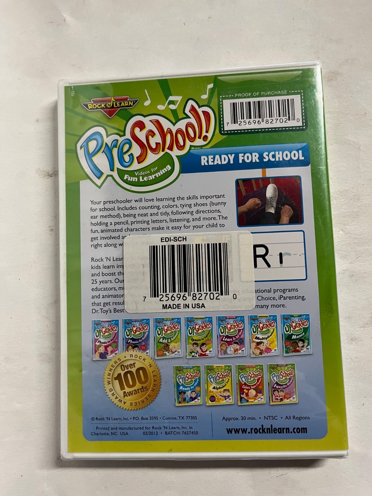 Rock N Learn: PreSchool - Ready for School (DVD, 2011) for sale online ...