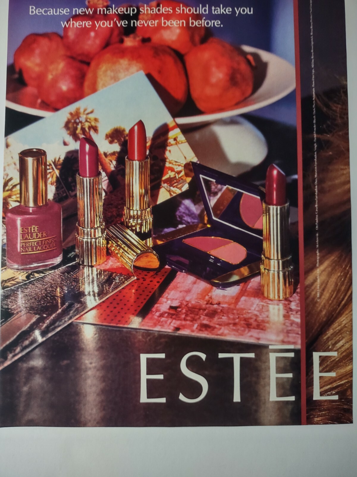 Estee Lauder Ad Lipstick