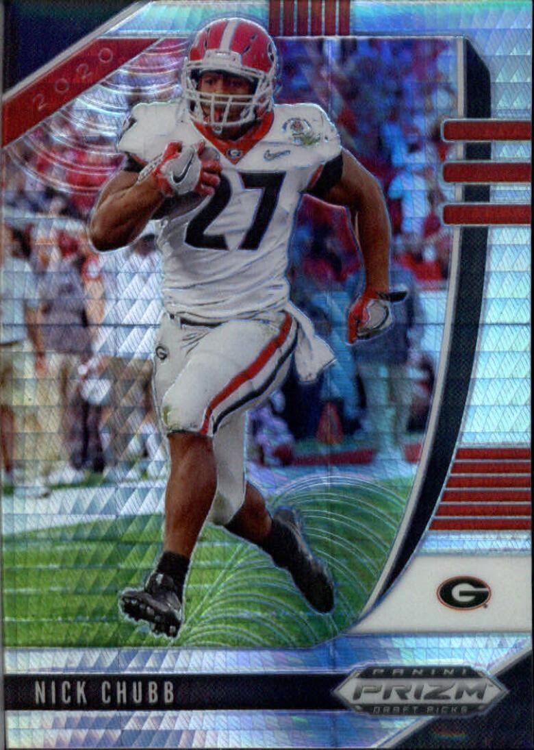 2020 Panini Prizm Draft Picks - Nick Chubb #78 Hyper Prizm /75 for sale ...