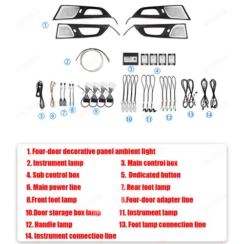 2020-2021 Volvo S60 64 Colors LED Ambient Light Atmosphere Decorative ...