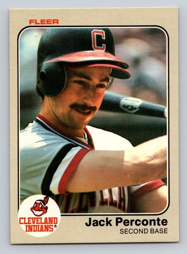 1983 Fleer Baseball #417 Jack Perconte Cleveland Indians | eBay