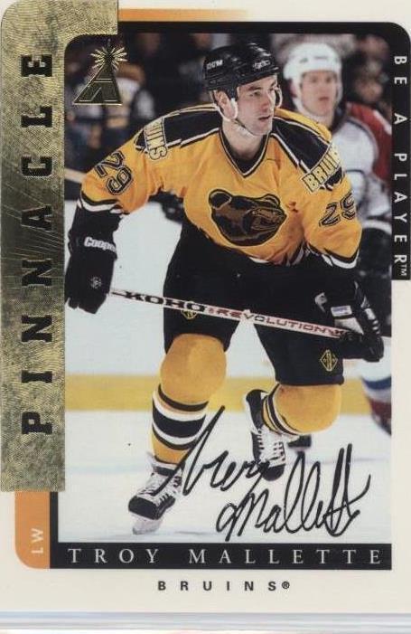 1996-97 Pinnacle Be A Player - Troy Mallette #72 Autographs (AU) for ...