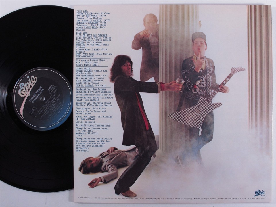 CHEAP TRICK Dream Police EPIC LP VG+ gatefold i | eBay