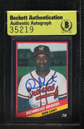 BAS 1988 CMC AAA Ron Gant #288 Authentic Auto Rookie RC | eBay