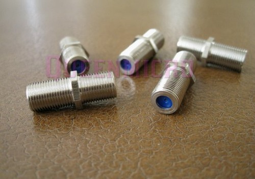 5 x 3GHz F type High Frequency Dual Female Coax Connector Inline Barrel ...