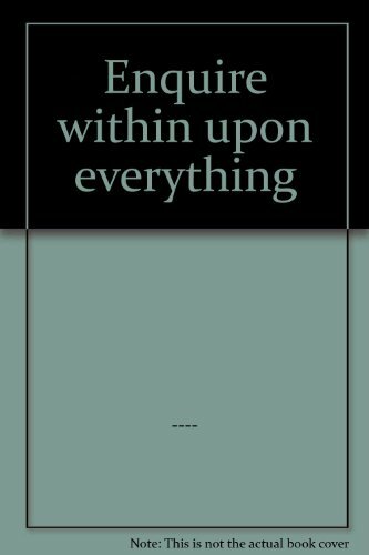 Enquire within Upon Everything by ---- Hardback Book The Fast Free ...