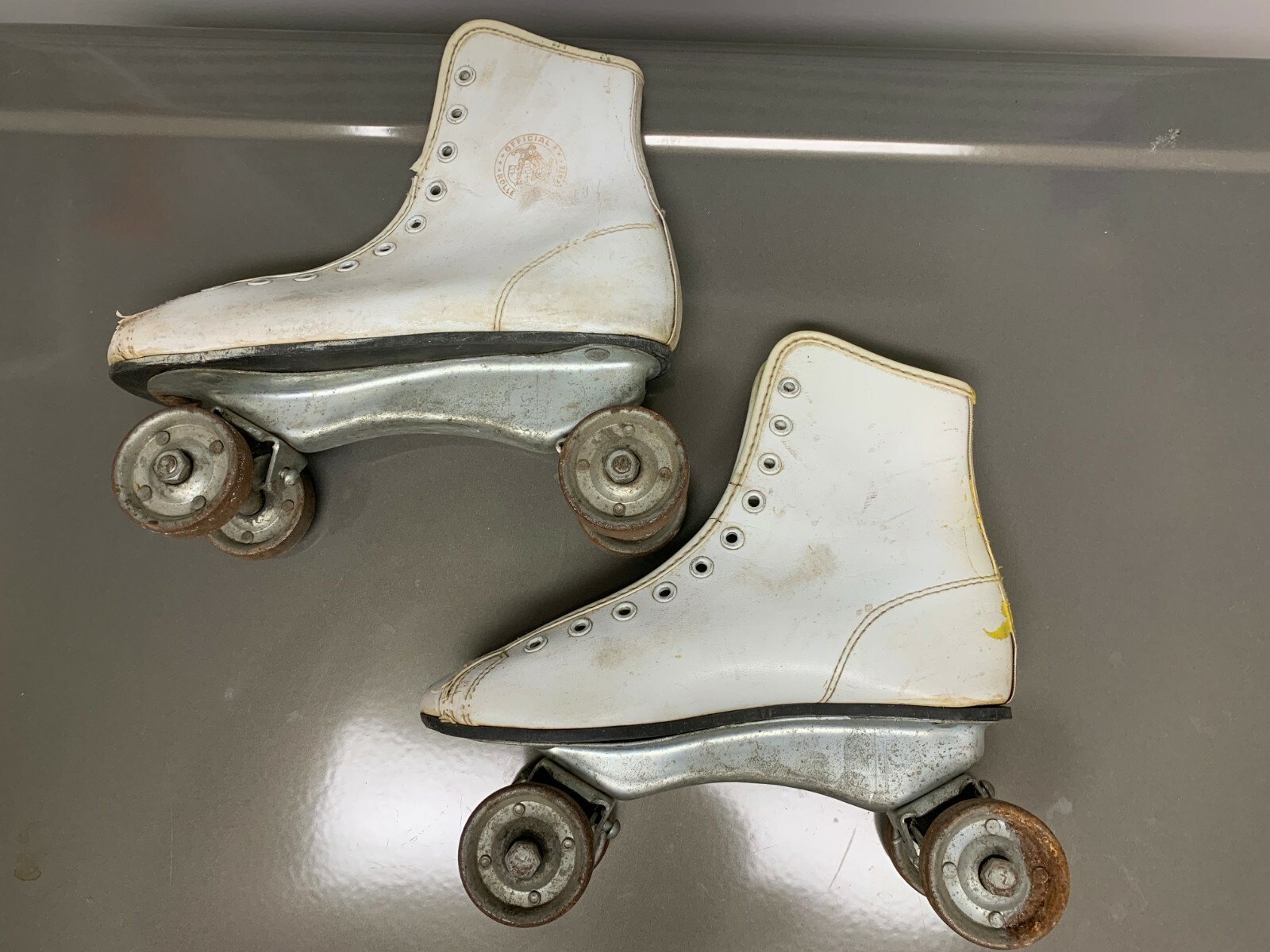 Vintage Roller Skates OFFICIAL ROLLER DERBY Steel Wheel Retro Decor ...