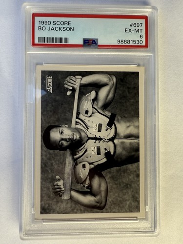 1990 SCORE #697 BO JACKSON ROYALS RAIDERS PSA 6 | eBay