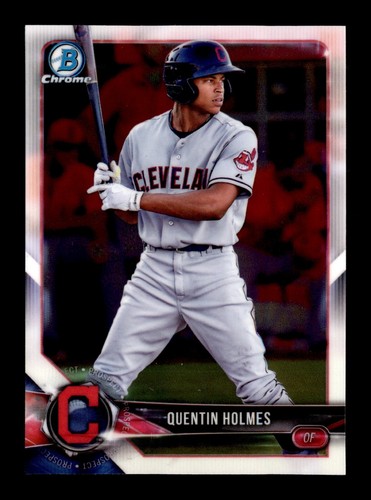 2018 Bowman Chrome #BCP88 Quentin Holmes Cleveland Guardians Baseball ...