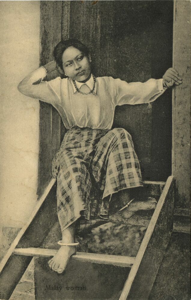 straits settlements, Malay Malaysia, Native Malay Woman (1910s ...