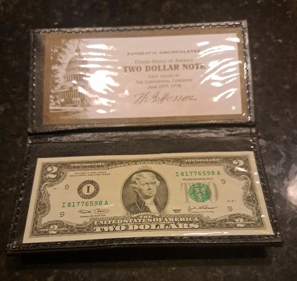 Authentic Uncirculated Two Dollar Note I 81776588 A 2003 Series With ...