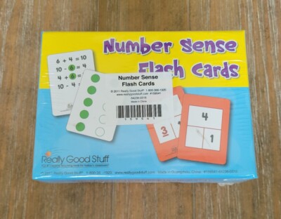 Number Sense Flash Cards Really Good Stuff Sealed Unopened Box | eBay