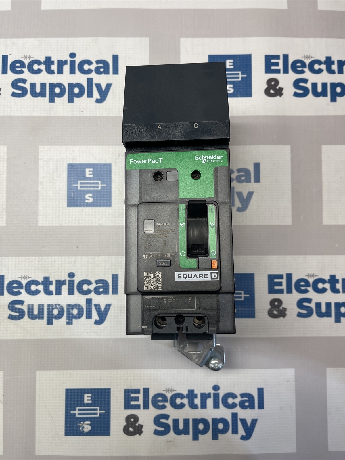 BGA24020Y2 20 Amp 2 Pole Square D i-Line Breaker Powerpact BG20 Surplus ...