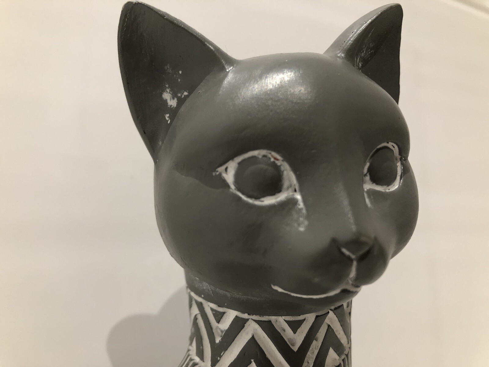 Large Shudehill Giftware Country Grey Sitting Cat Ornament Gift ...