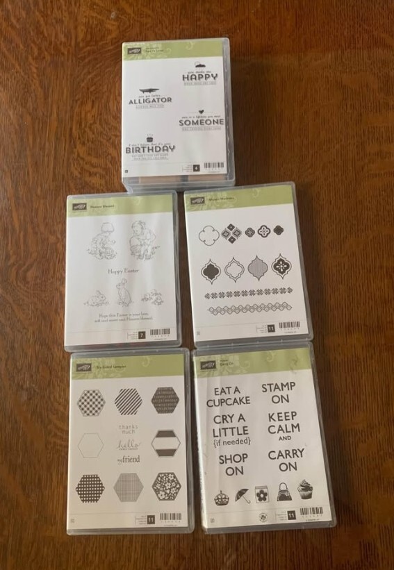 Lot of 5 Stampin' Up Stamp Sets Scrapbooking Paper Craft Collection ...