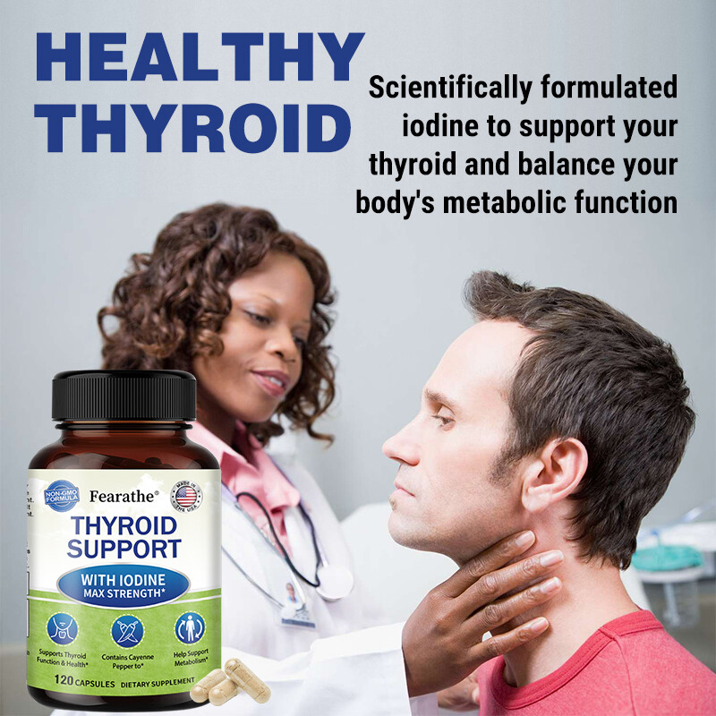 Advanced Thyroid Support Supplement with Iodine Capsules Free Shipping ...