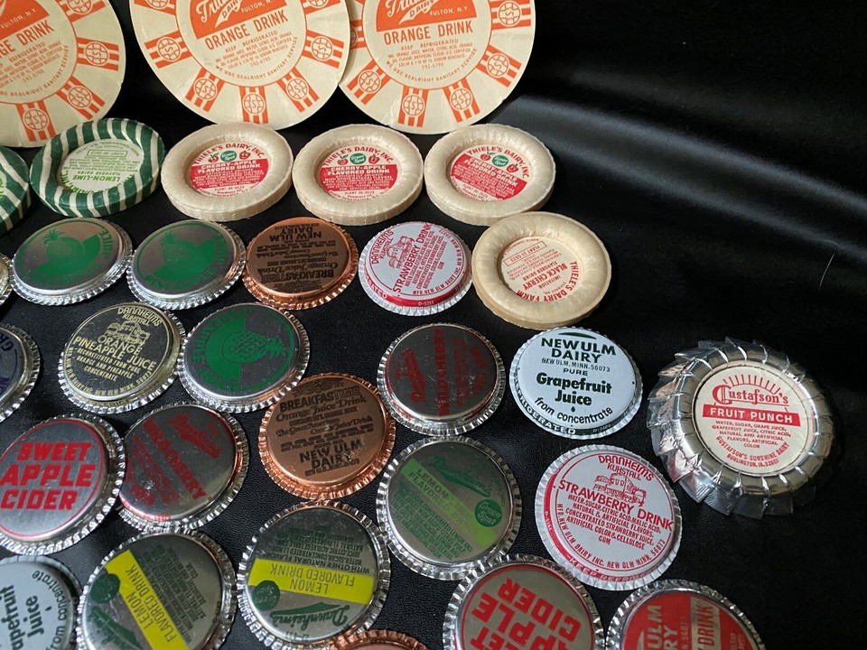 60 Vintage Soda Caps of Various Styles & Sizes " NOS" | eBay