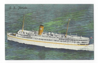 Old Postcard S. S. Florida P & O Steamship Co Miami To Nassau Cruises ...