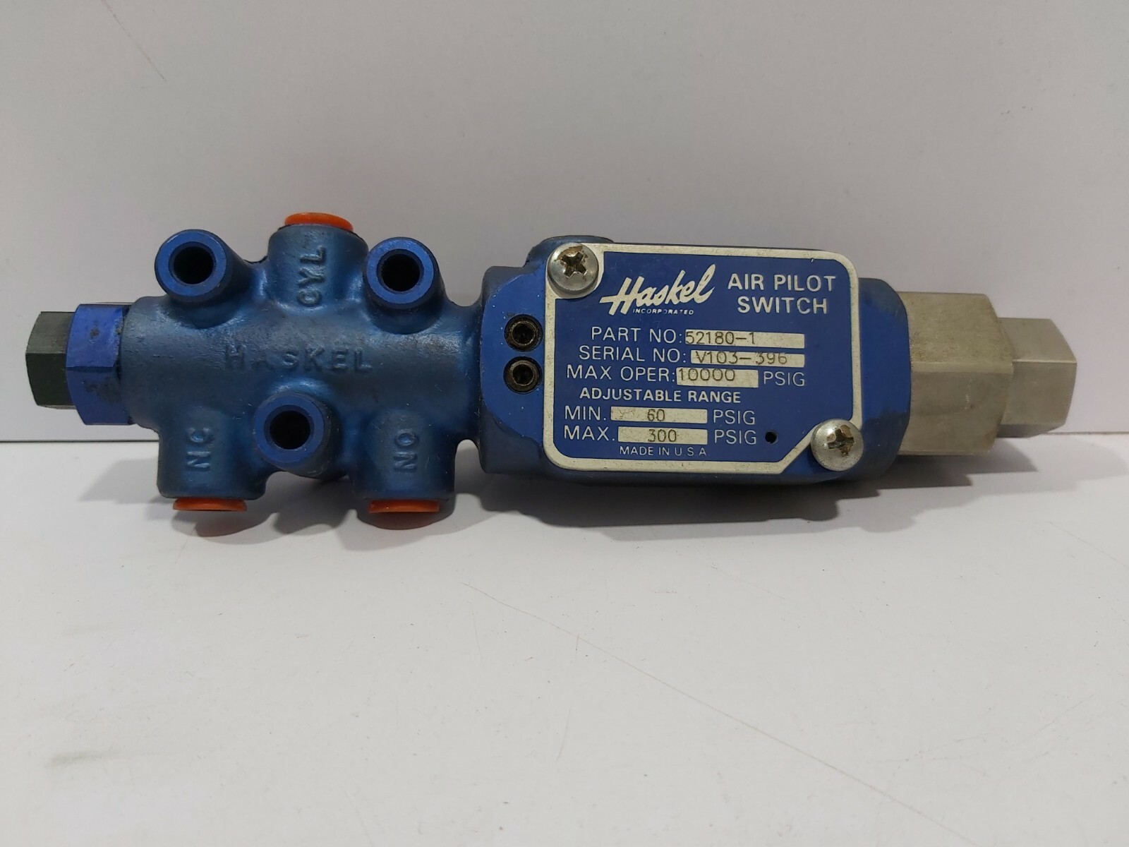 Haskel 52180-1 Air Pilot Switch 10000-Psig / 521801 | eBay
