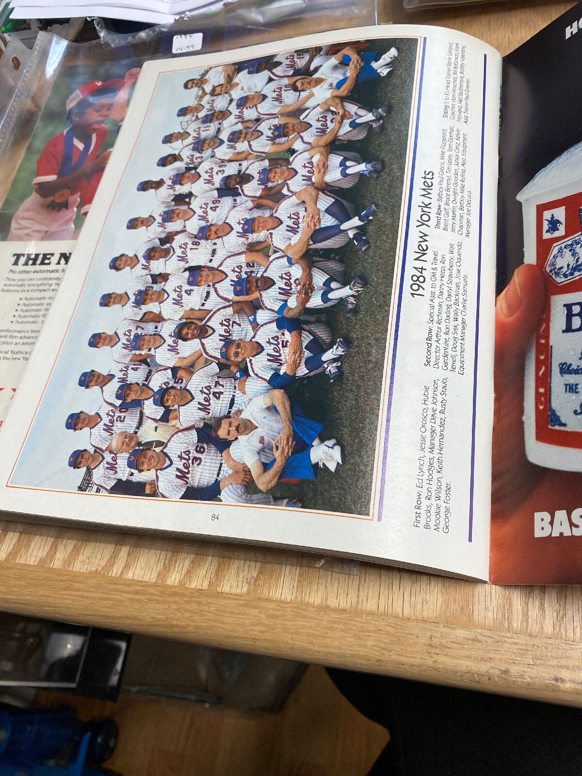 1984 New York Mets Revised Edition Official Yearbook Shea Stadium | eBay