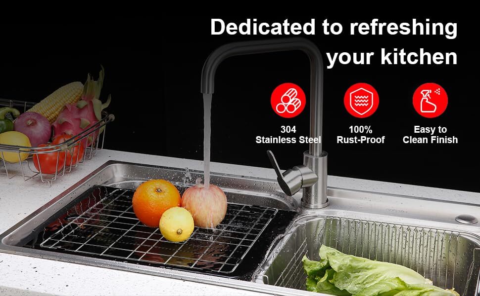 Sink Grate for Bottom of Kitchen Sink 17-3/4" x 13-11/16" Sink ...