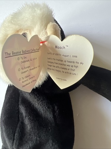 Ty Beanie Baby - MOOCH the Spider Monkey 9" NEW MWMTs Plush Stuffed ...
