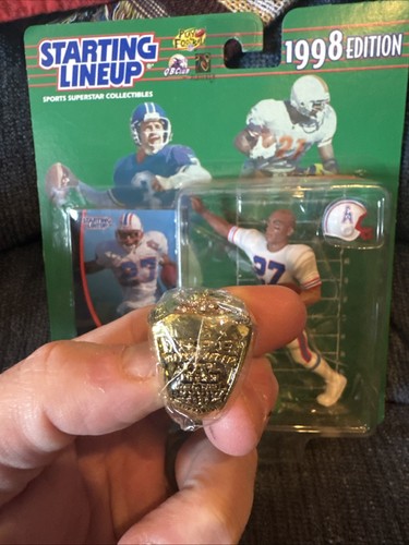 NFL Starting Lineup 1998 Eddie George Action Figure And 1999 AFC Champ ...