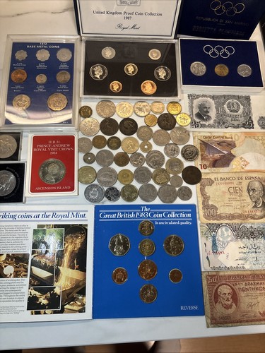 Job Lot Of Coin Collection Uk and World Coins Banknotes Token | eBay UK