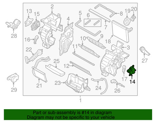 Genuine Hyundai HVAC Blend Door Actuator 97159-1H150 | eBay