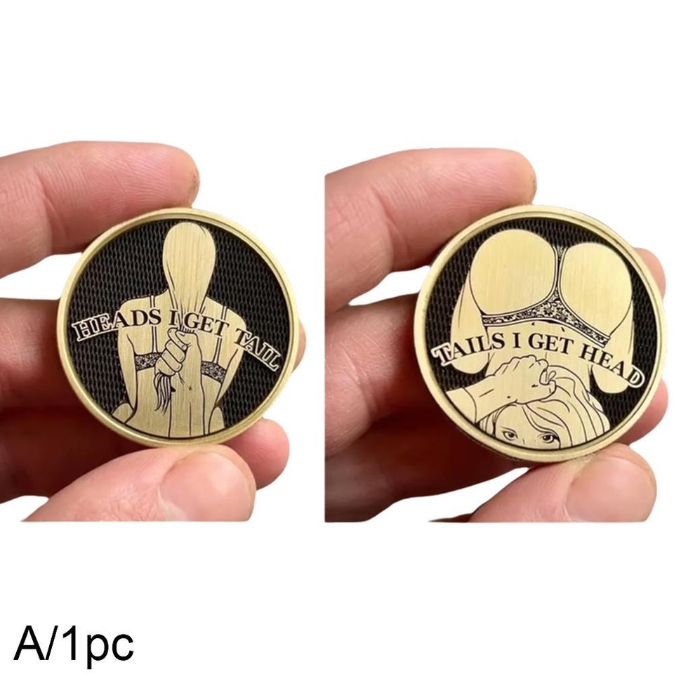 Girl Good Luck Heads & Tails Challenge Coin-Art-Collectible US Couple ...