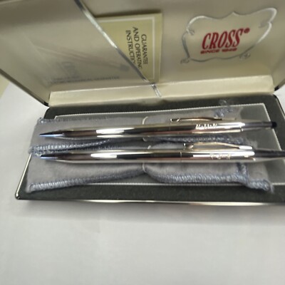 Vintage Cross Sterling Silver Pen and Pencil Set With RDB Monogram | eBay