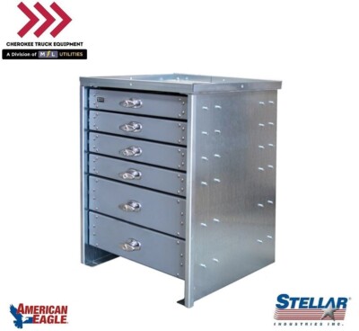 Stellar 63077, (6) Drawer Heavy-Duty Steel Toolbox- 26.5"H x 20"W x 18. ...