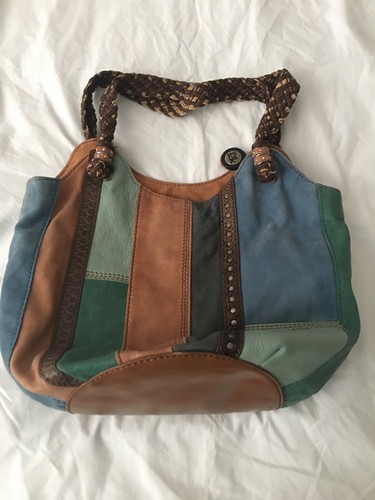 The Sak - Patchwork boho chic tote bag 70's style Colorful | eBay