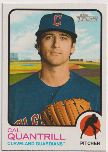 2022 Topps Heritage #51 Cal Quantrill Cleveland Guardians | eBay