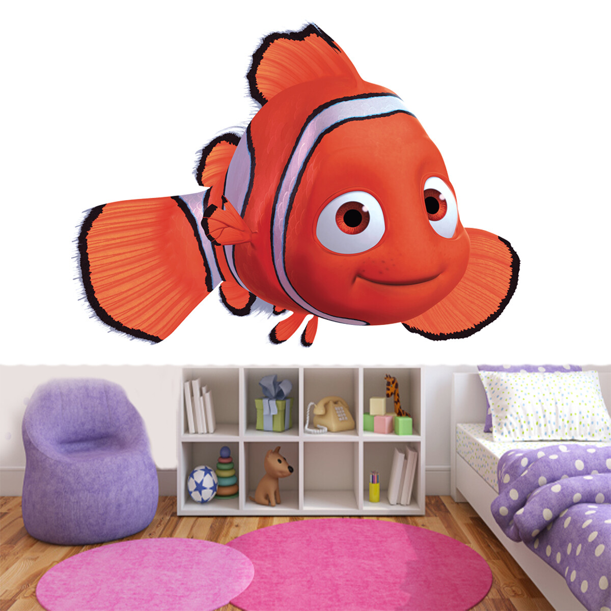 Nemo Wall Decals Underwater Whale Wall Sticker, Nemo Fish Vinyl Wall