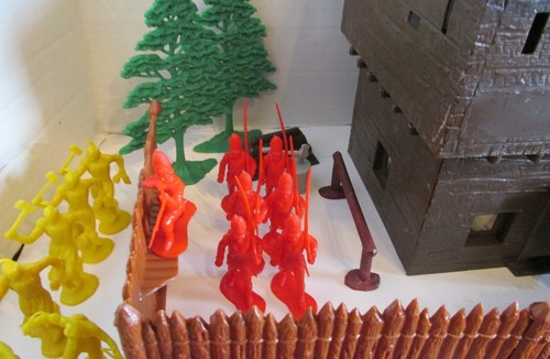 Marx 2-Story Blockhouse, Stockade, Revolutionary War Soldiers ...